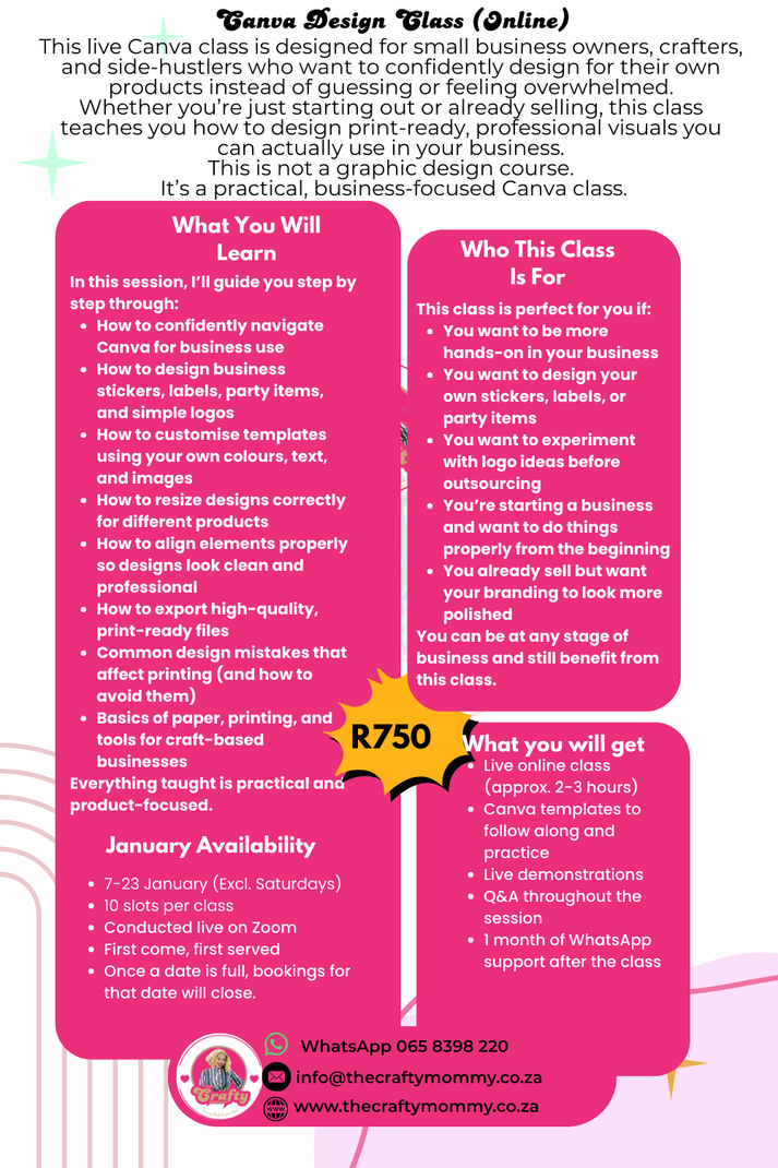 Canva Design Basics Class - Online – The Crafty Mommy